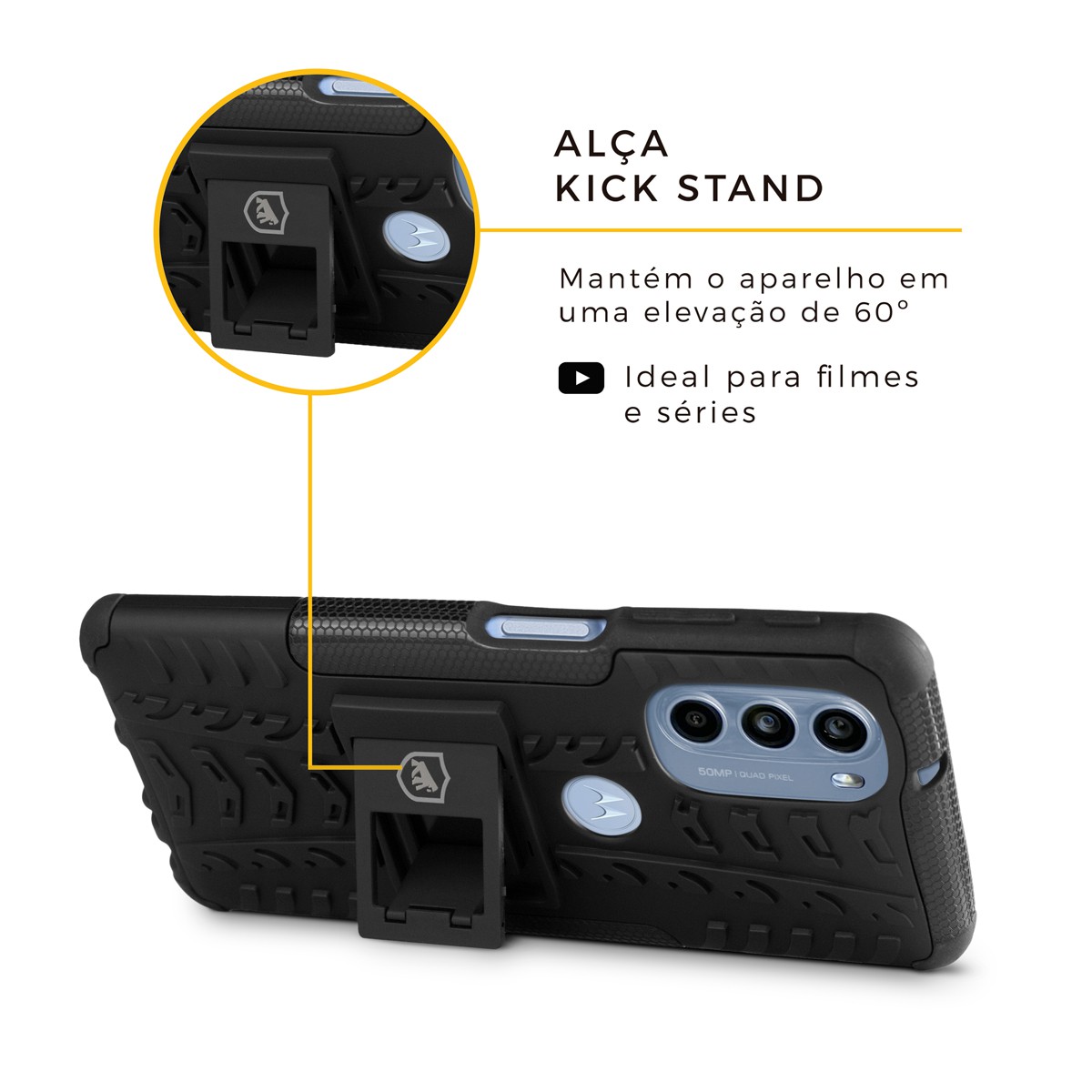 Capa para Motorola Moto G51 5G - D'Shield - Gshield - Gshield - Capas ...