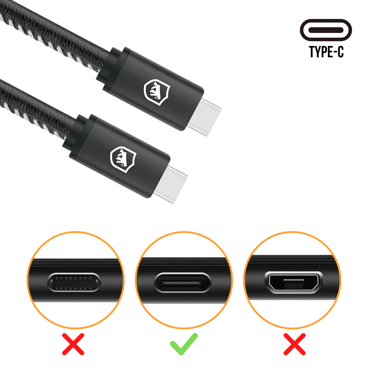 Cabo ThunderBolt 65W Áudio e Vídeo 4K 60Hz 3.1 USB-C / Tipo C - 1,8M - - Gshield - Capas para ...