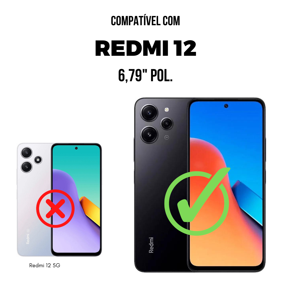 Capa para Redmi 12 - Symetric Preta - Gshield - Gshield - Capas para ...