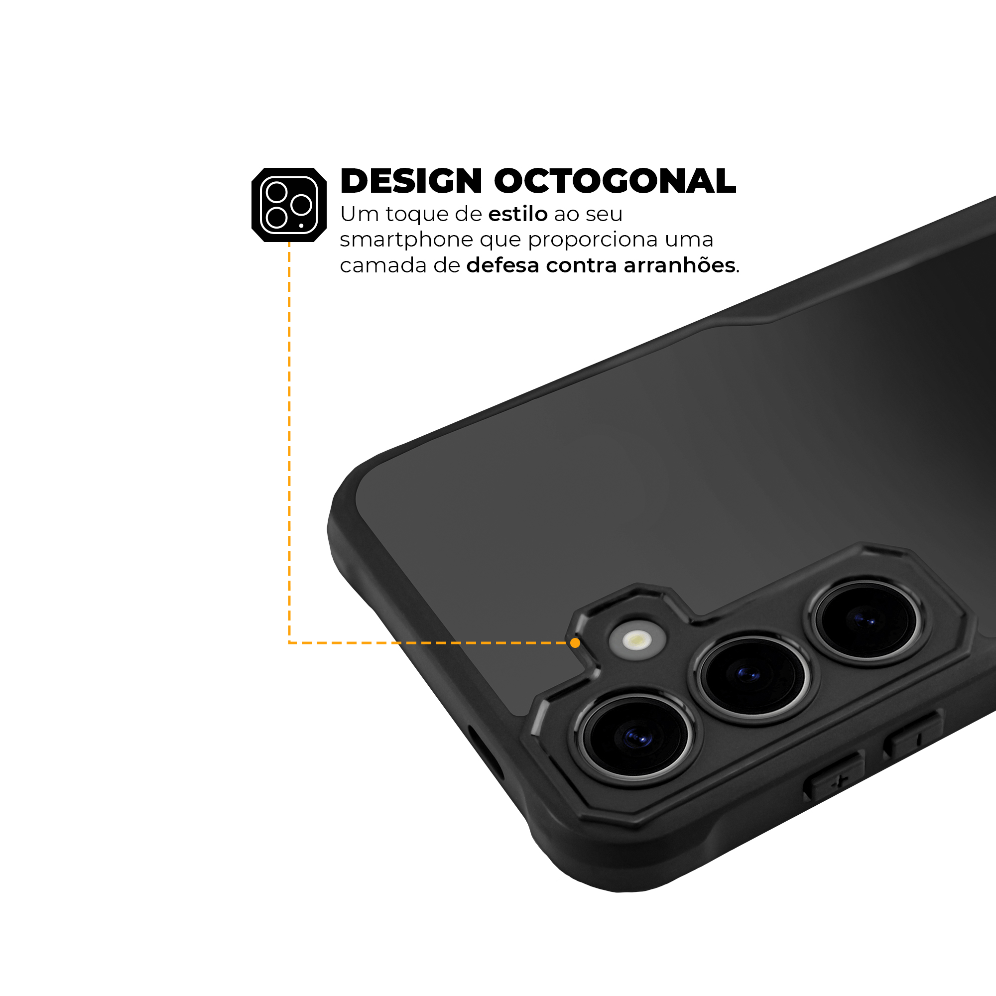 Capa para Samsung Galaxy S24 Plus - Dual Sense Preta - Gshield ...