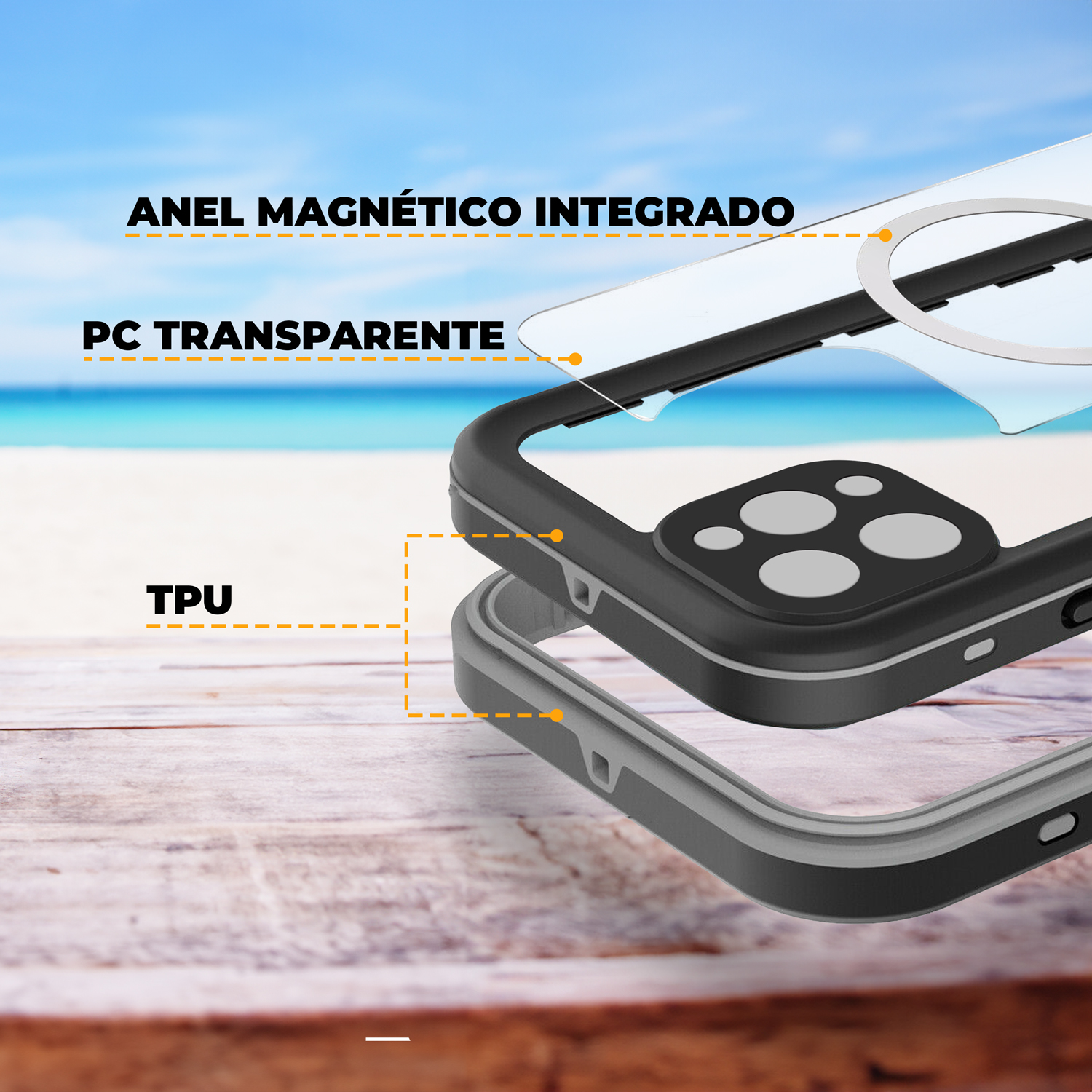 Capa à Prova d'água Nautical para iPhone 16 Pro Max - Gshield - Gshield ...