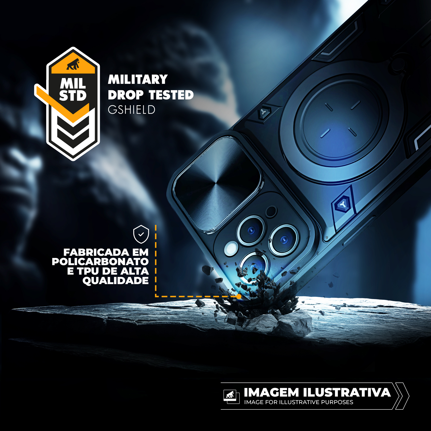 Capa para iPhone 16 Pro Max - Discovery - Gshield - Gshield - Capas ...