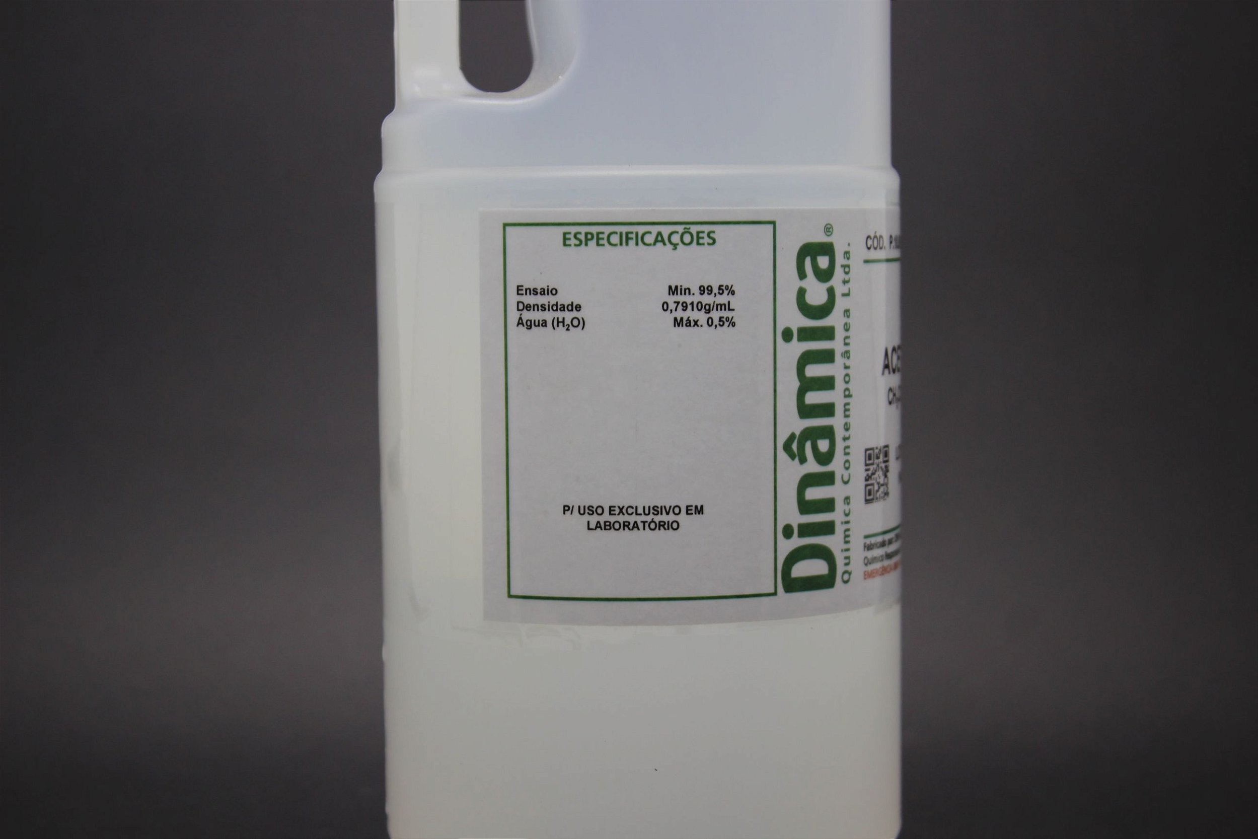 ACETONA PURA 1L EM FRASCO PLASTICO *PF/SSP* - Didática SP