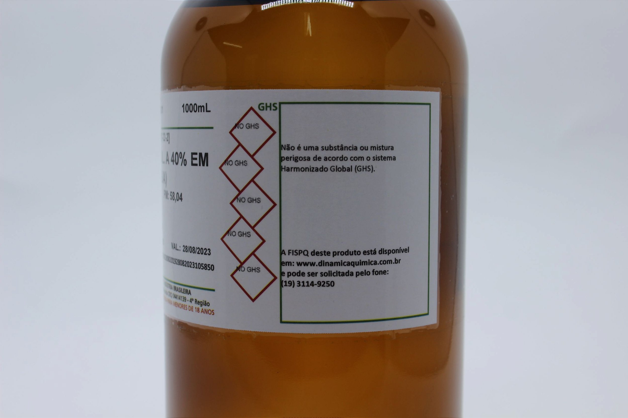 SOLUCAO GLIOXAL 40% EM AGUA 1L - Didática SP