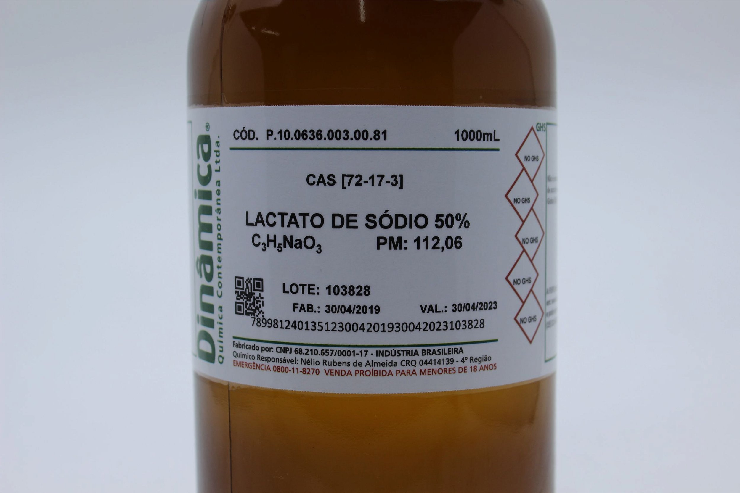 LACTATO DE SODIO 50% 1L - Didática SP