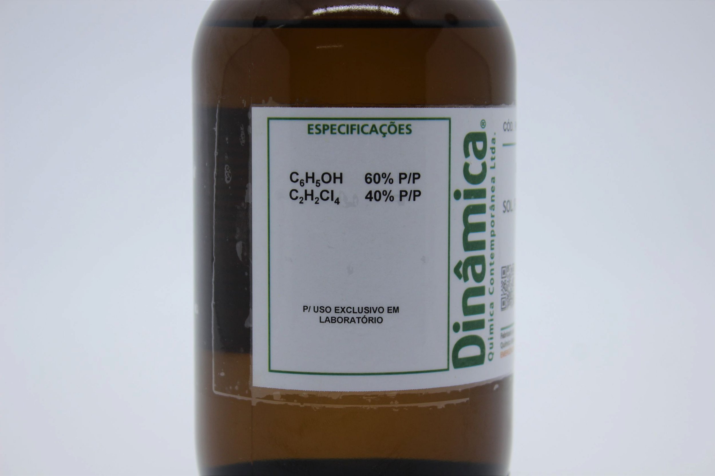 SOLUCAO FENOL EM TETRACLOROETANO 60:40 500ML - Didática SP