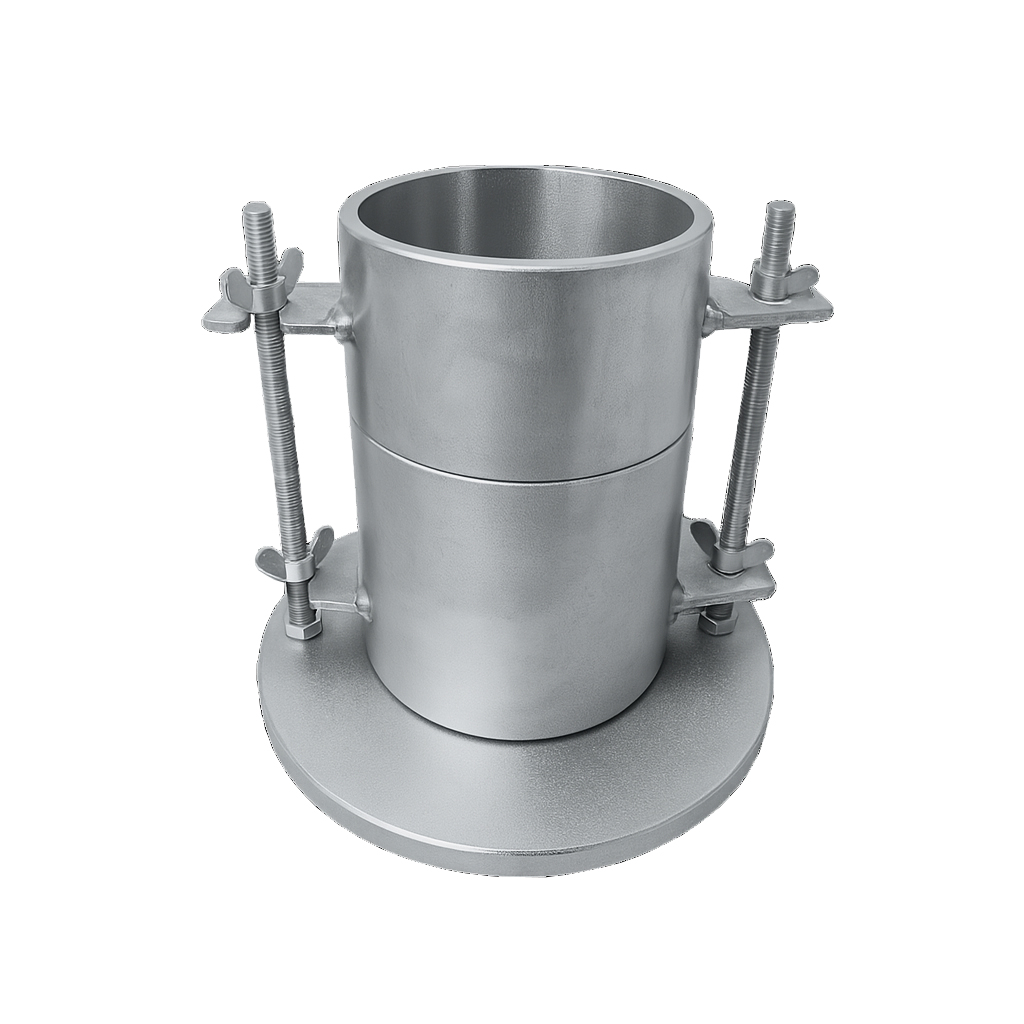 MOLDE PARA COMPACTACAO AASHTO 4" COM BASE E COLAR - Didática SP