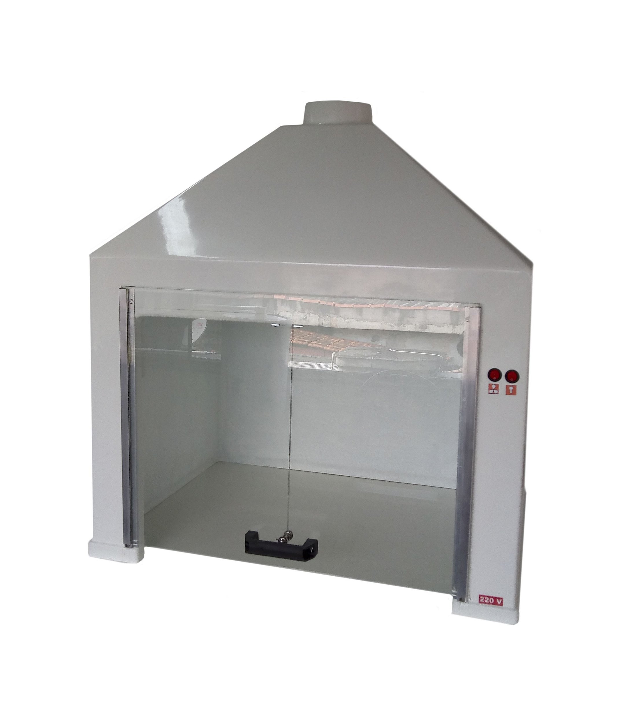 CAPELA DE EXAUSTAO DE GASES 6M3/MIN 90X80X62CM (AXLXP) - Didática SP