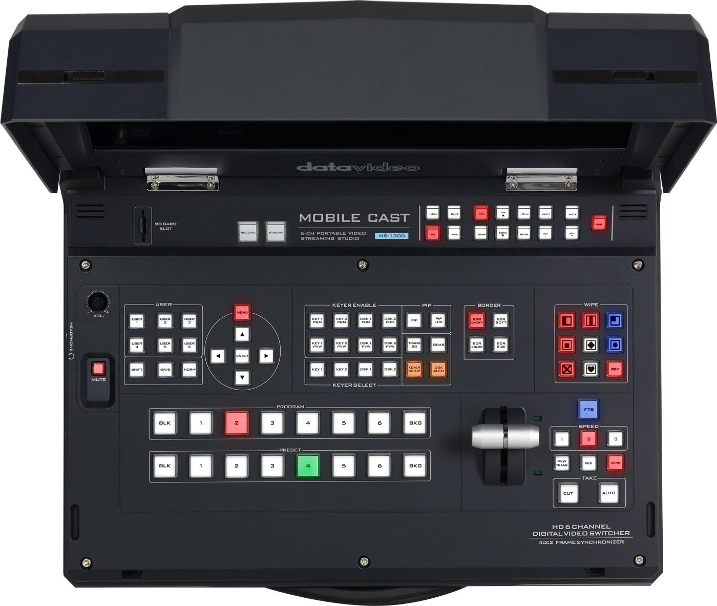 Switcher Datavideo HS-1300 - Switcher Compacto para Produção de Vídeo ...