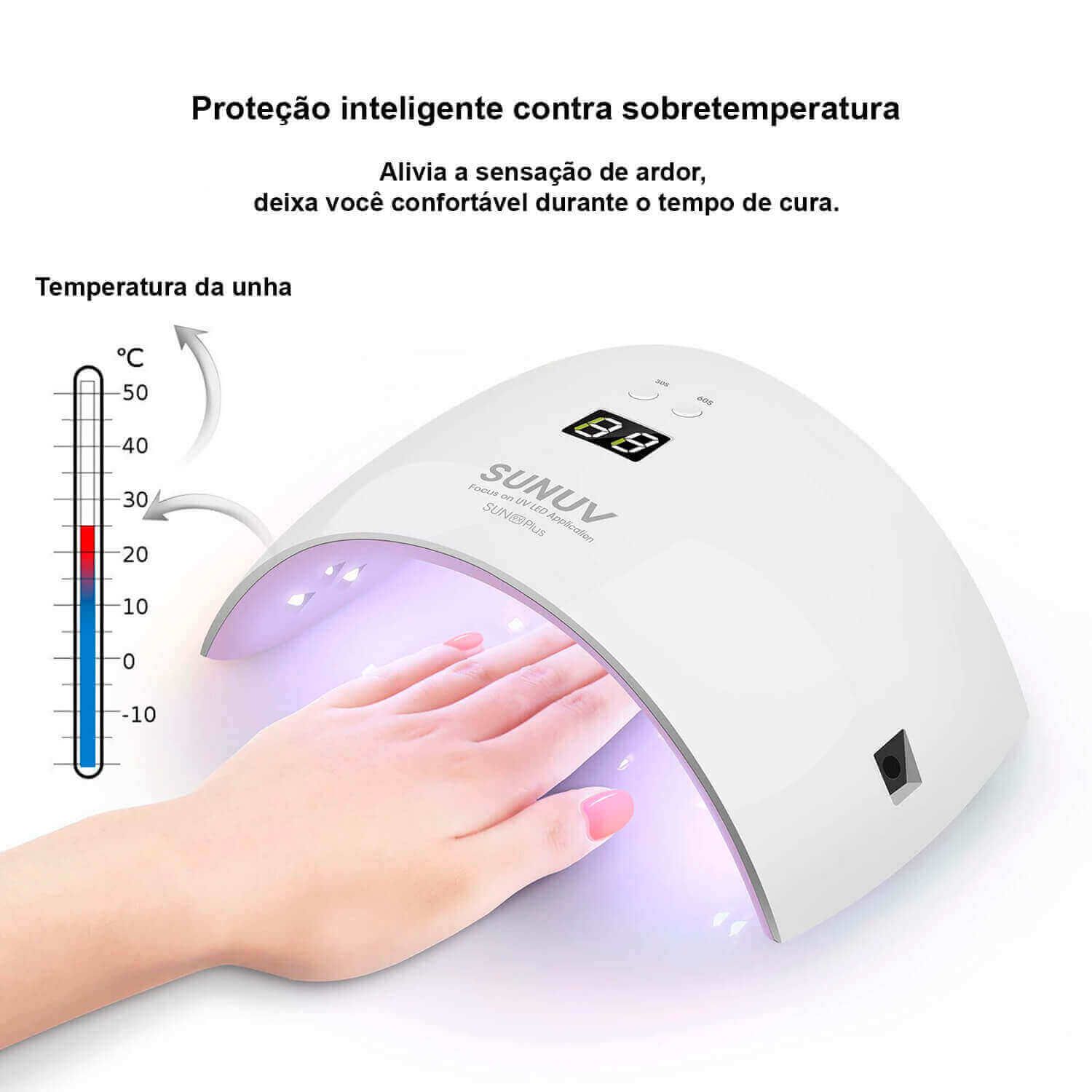 Cabine Uv Led Sunuv Original Sun 9X Plus 36W - www.atacado.maxxmania.com.br