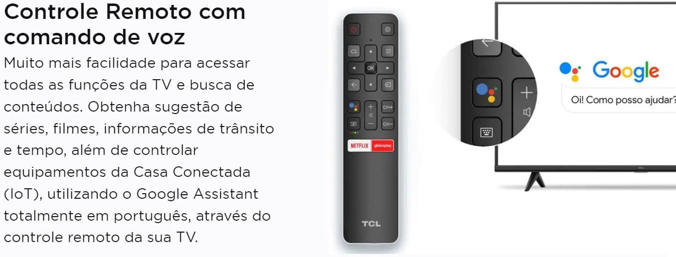 controle tv TCL original - MEGAELETROSOM