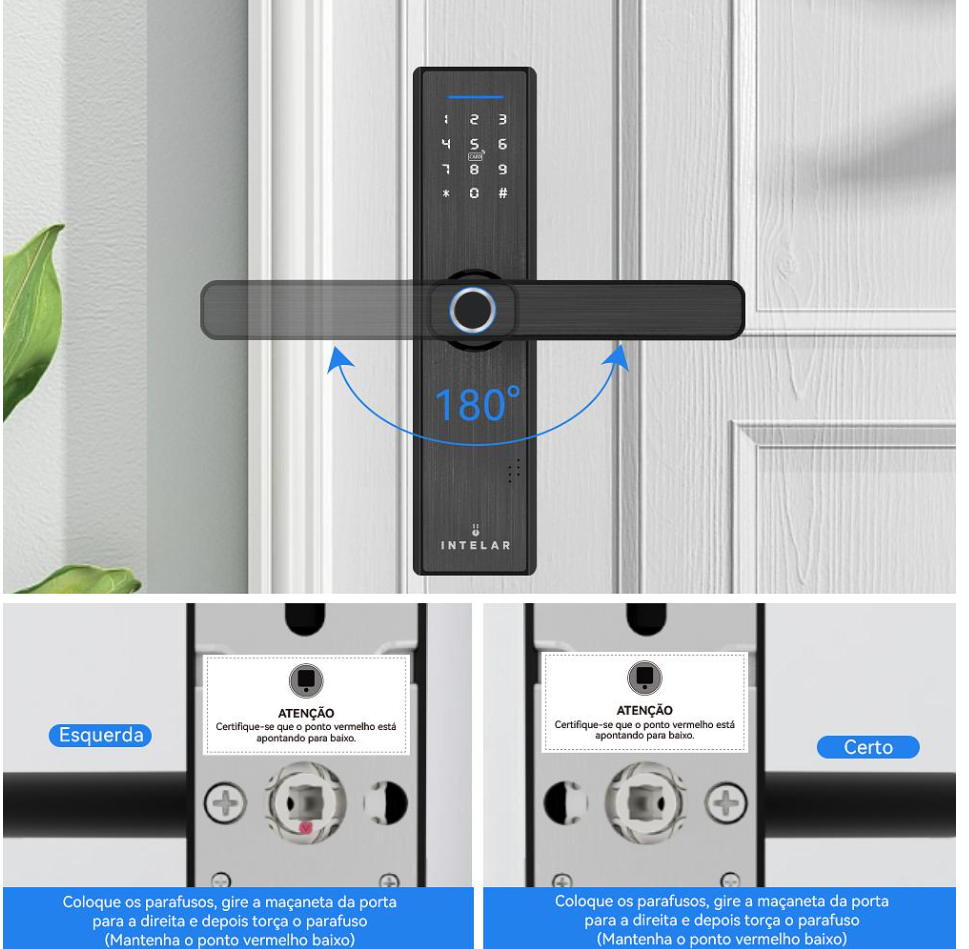 Smart Fechadura Biométrica Eletronica Digital Touch Wifi - MEGAELETROSOM