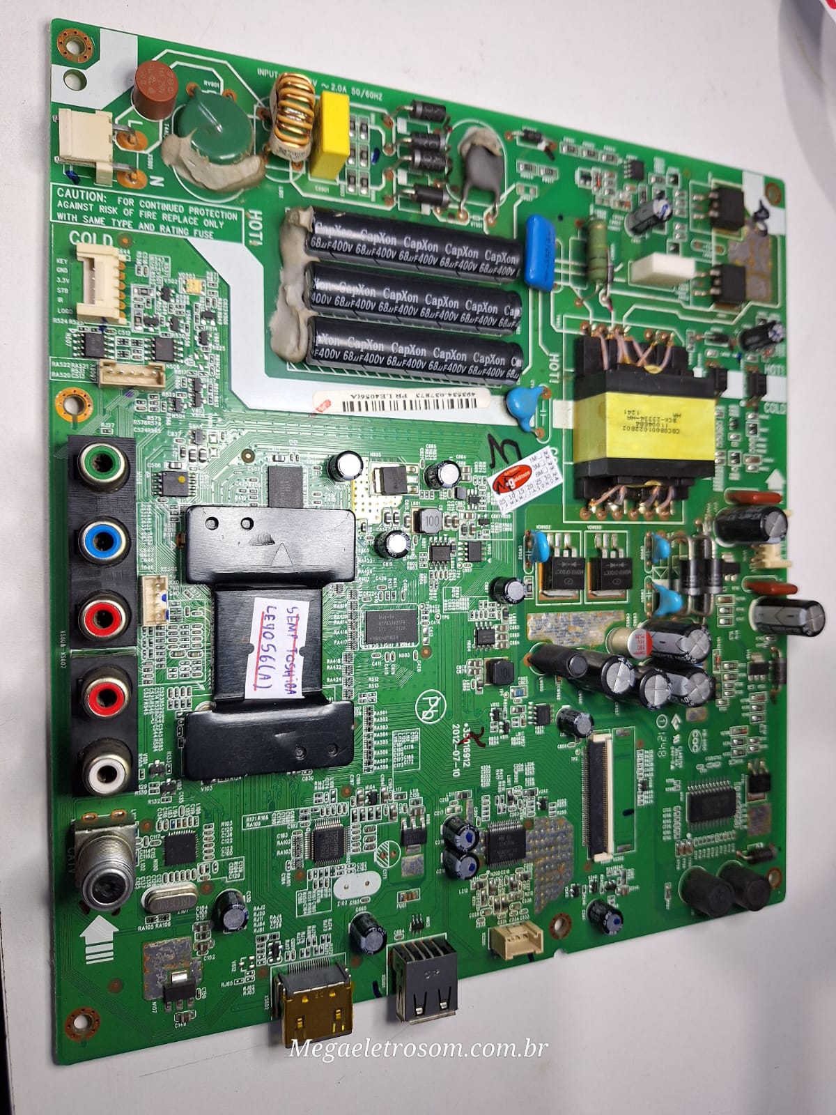 Placa Principal Tv Semp Toshiba Le4056a *35016912 - MEGAELETROSOM