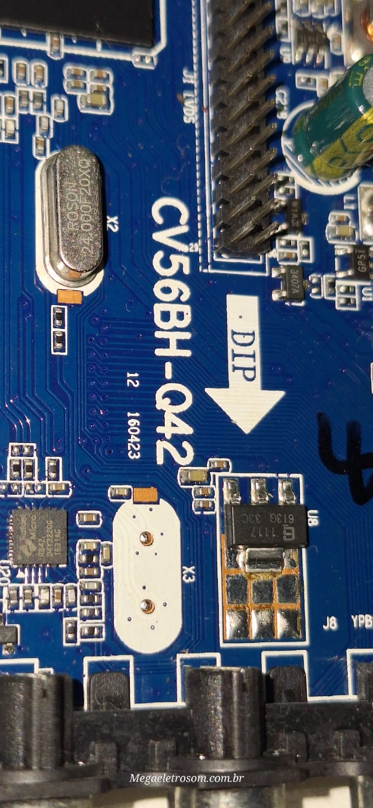 Placa principal tv Punktal PK-GT32LL cv56BH-Q42 - MEGAELETROSOM