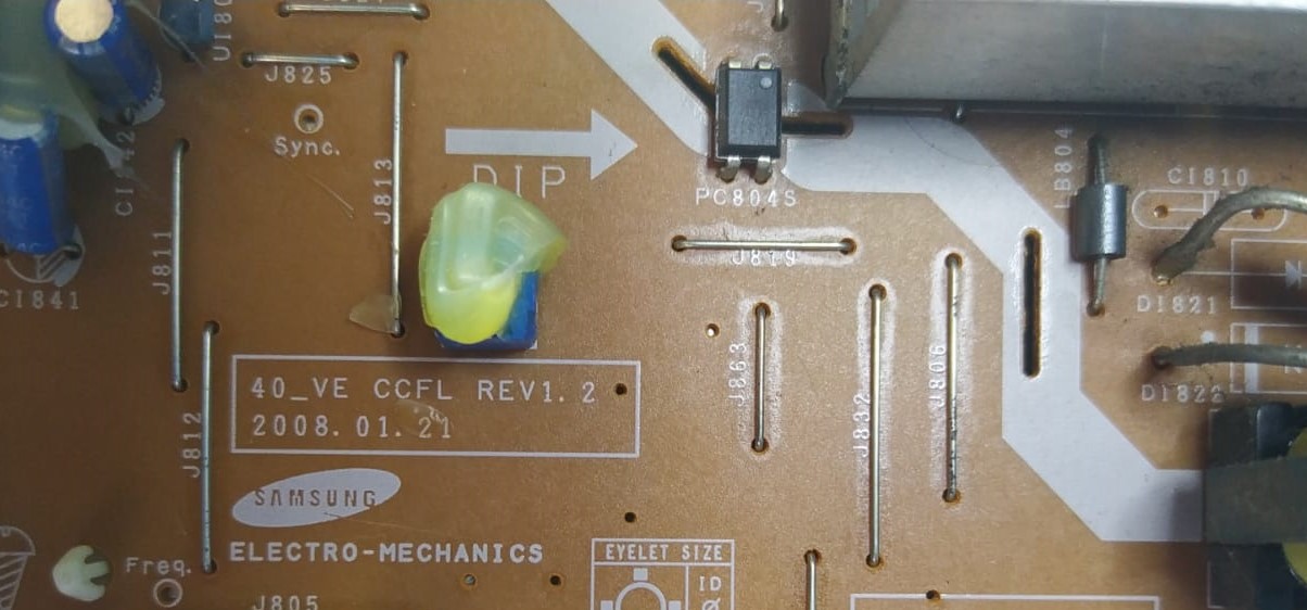 Placa Fonte Samsung Ln40a550 40 Ve Ccfl Rev 1.2 - MEGAELETROSOM