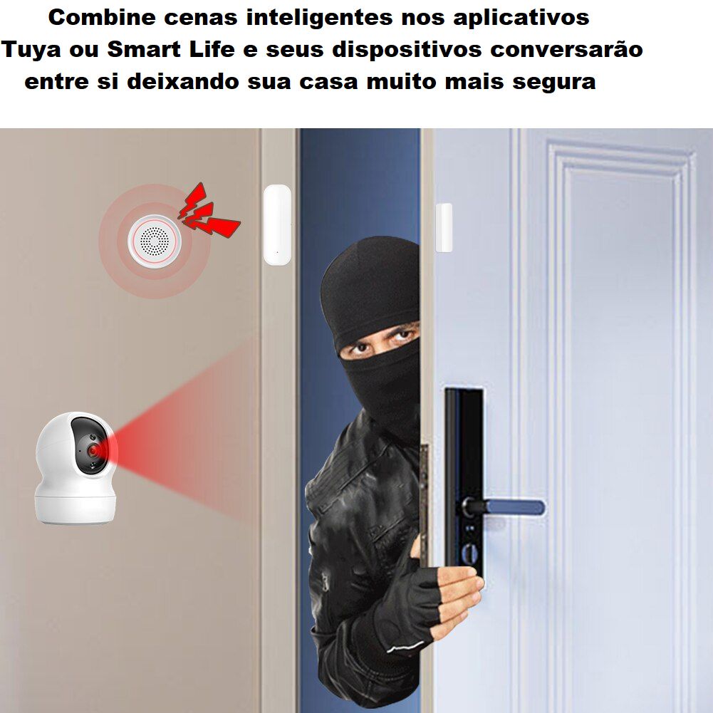 Sensor De Abertura Inteligente De Porta Janela Wifi Smart - Prainfor ...