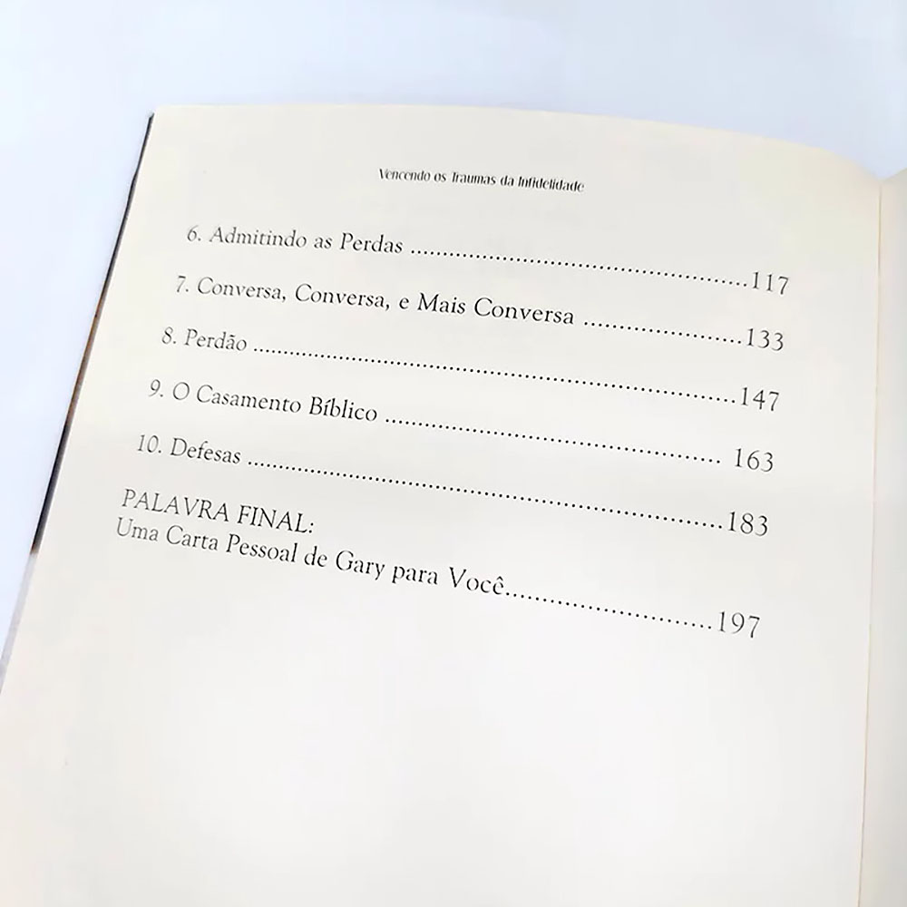 livro Vencendo os Traumas da Infidelidade de Gary e Mona Shriver ...
