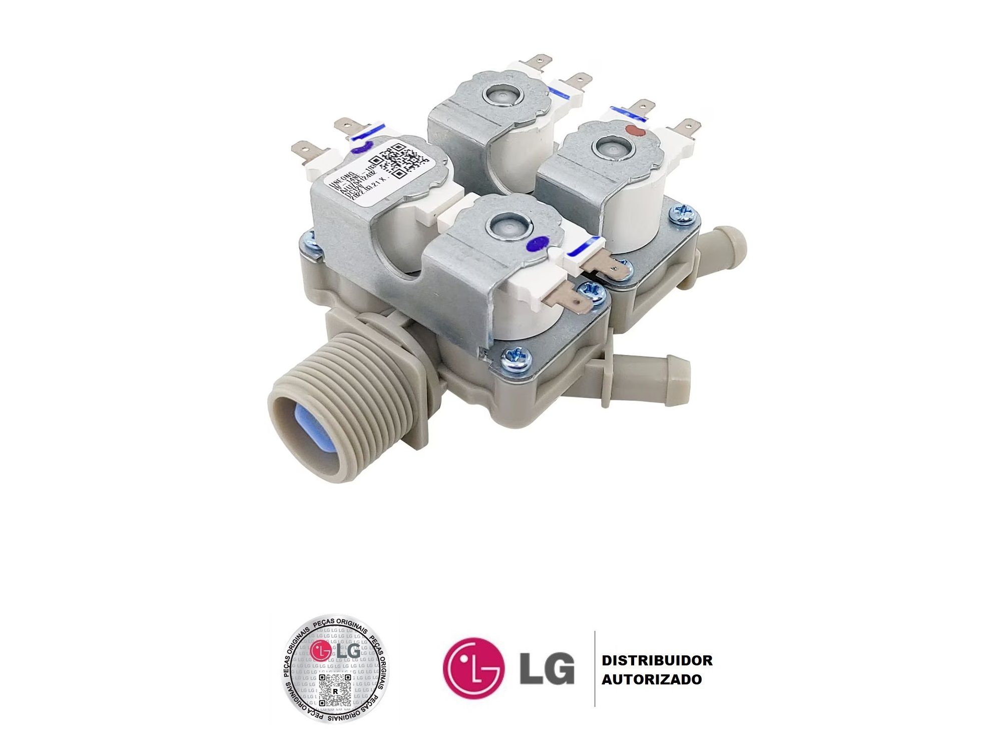 Valvula De Entrada 4 Vias 12v Para Lava E Seca LG Aju7541240 ...