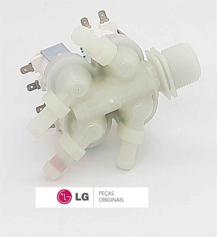 Válvula entrada de agua 4 vias 12v lava e seca LG 5220FR2008N ...
