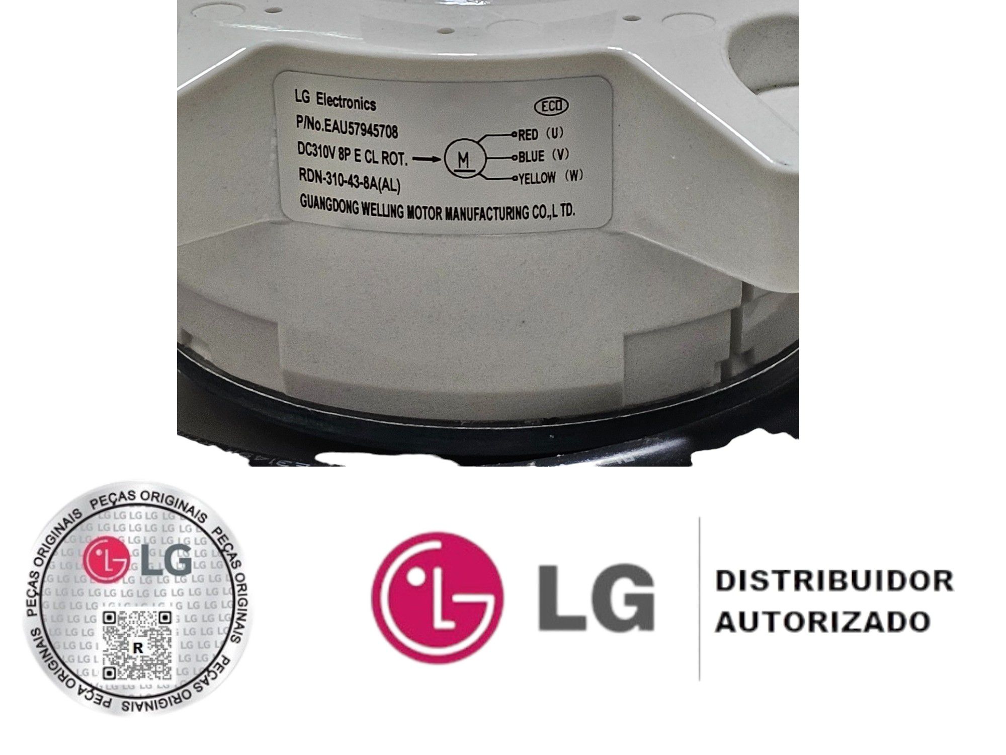 Motor da Condensadora LG Corrente Continua LG EAU57945708 - REFRIMENDES ...