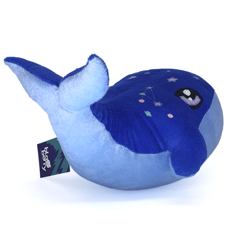 Pelúciaa Grande Baleia Azul - Blooberry - Fofuras feitas a mão