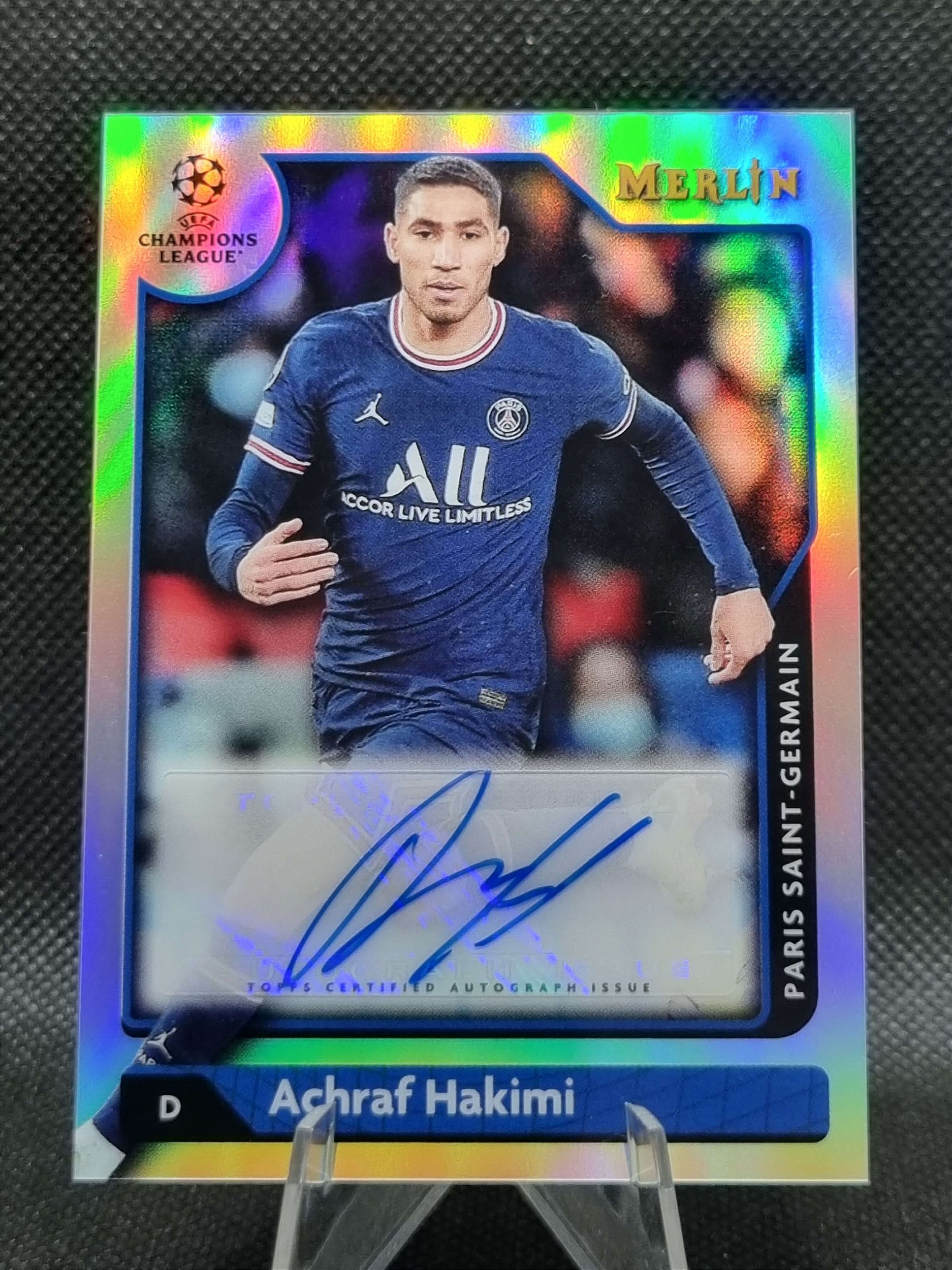 SIG11 Achraf Hakimi PSG Signature Style Topps Match Attax Extra 2021/22 ...