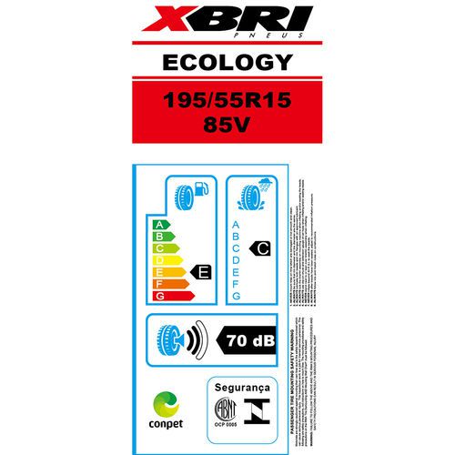 PNEU 195 55 15 XBRI ECOLOGY 85V - Loja Virtual - Labareda Rodas Pneus e Suspensões