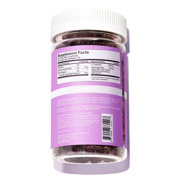 HUM Nutrition Calm Sweet Calm™ Stress Management Vegan Gummies with As ...