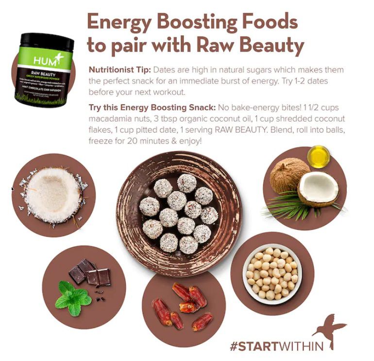 HUM Nutrition Raw Beauty Skin & Energy Green Superfood Powder ...