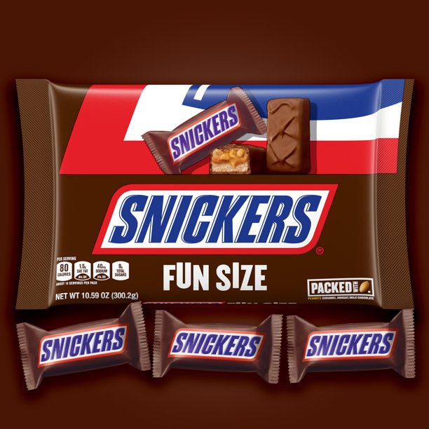 Snickers NFL Football Fun Size Chocolate Candy Bars - Consumos da Martina