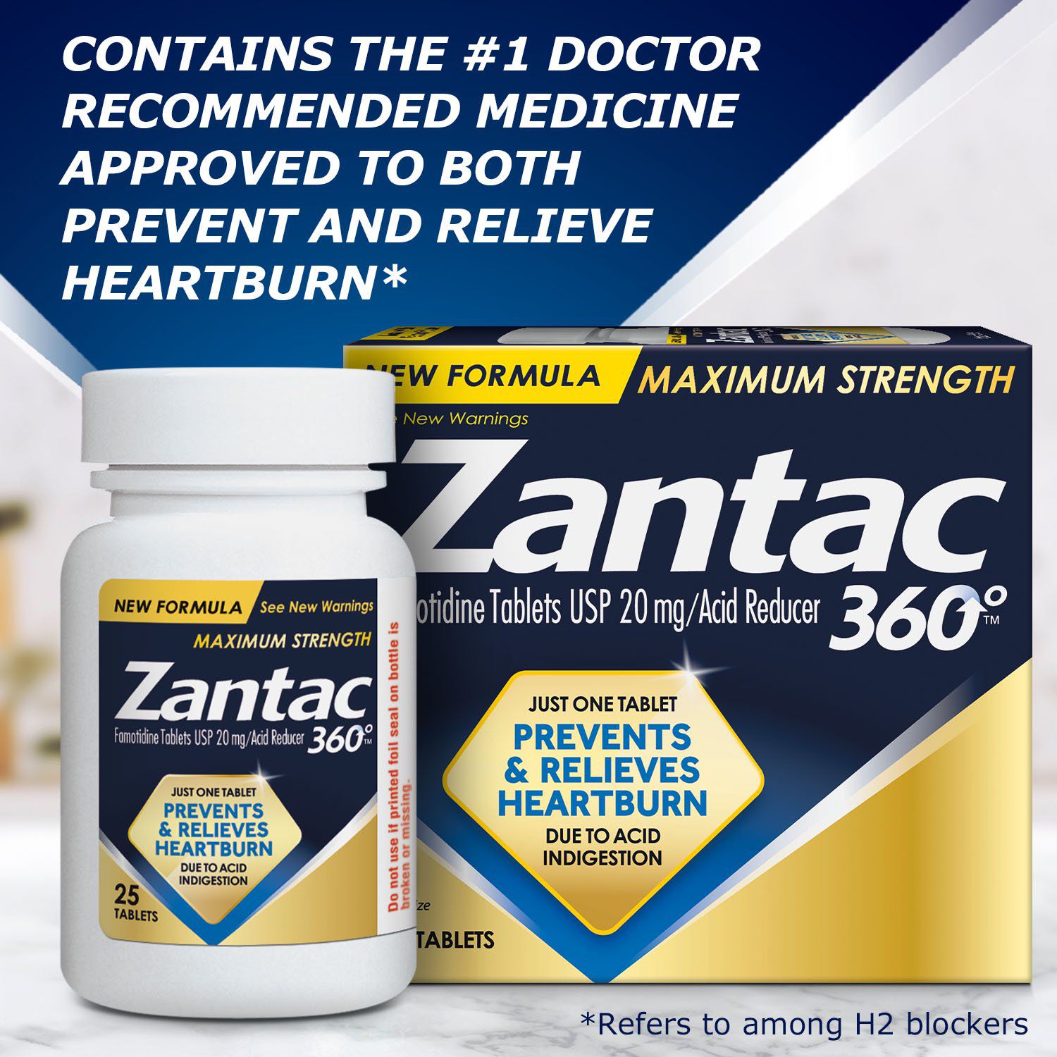 Zantac 360 Maximum Strength Heartburn Prevention & Relief - Consumos da ...