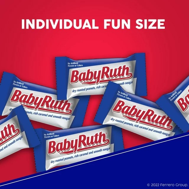 Baby Ruth Fun Size Milk Chocolate-y Candy Bars - Consumos da Martina