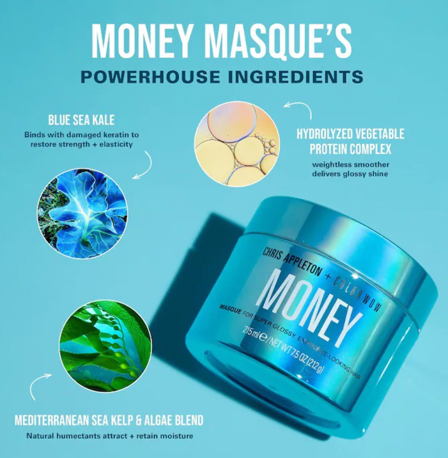 Color Wow Money Mask Deep Hydrating & Strengthening Hair Treatment ...