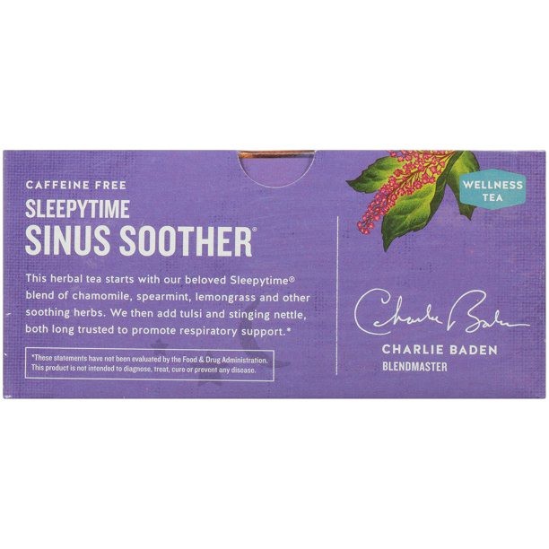Sleepytime Sinus Soother Herbal Wellness Tea - Consumos da Martina
