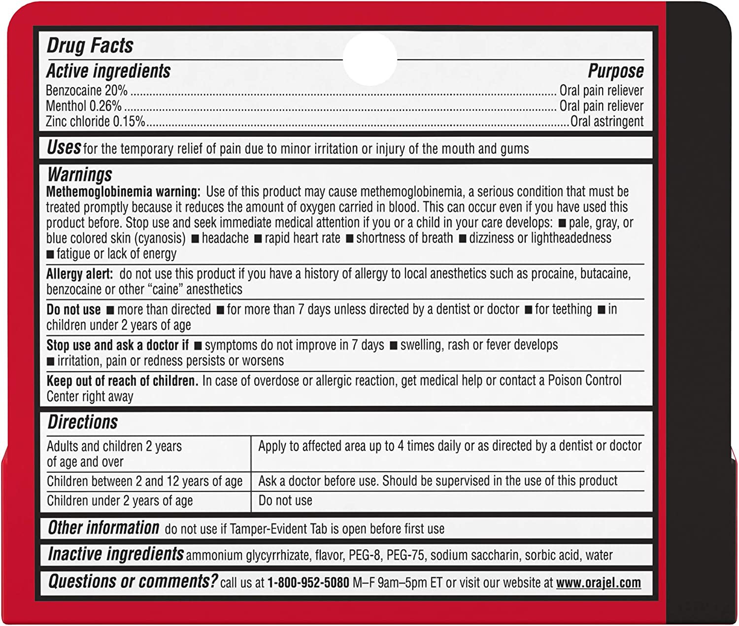 Orajel 3X for Toothache & Gum Pain: Maximum Gel Tube - Consumos da Martina