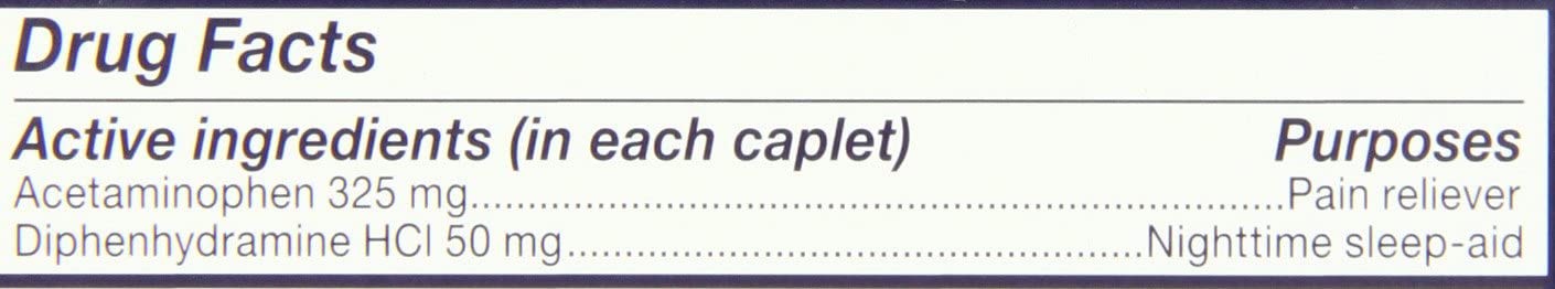 Unisom PM Pain Nighttime Sleep-aid + Pain Reliever Acetaminophen & Dip ...