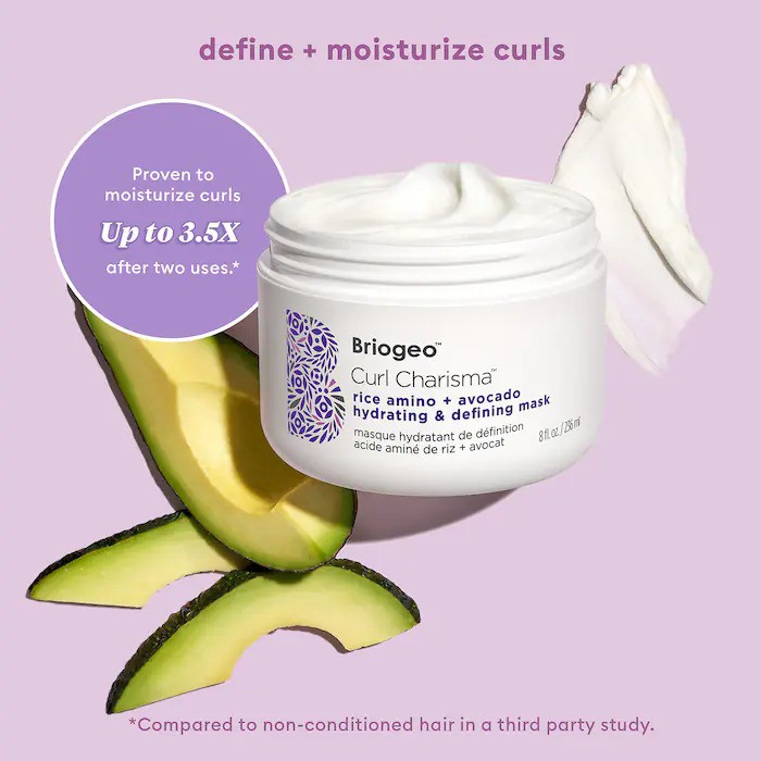 Briogeo Curl Charisma™ Rice Amino + Avocado Hydrating & Defining Hair Mask - Consumos da Martina