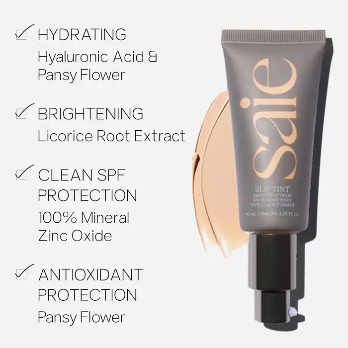 Saie Slip Tint Dewy Tinted Moisturizer SPF 35 Sunscreen - Consumos da ...