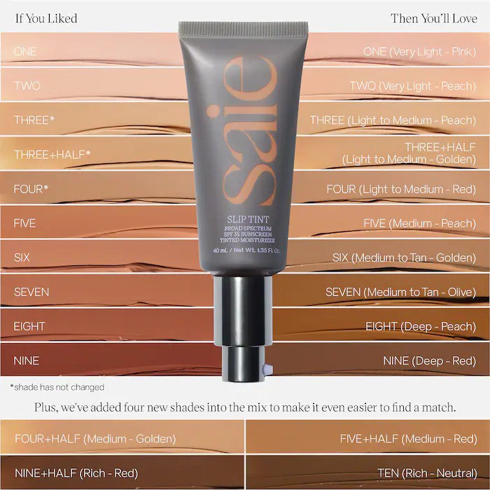 Saie Slip Tint Dewy Tinted Moisturizer SPF 35 Sunscreen - Consumos da ...