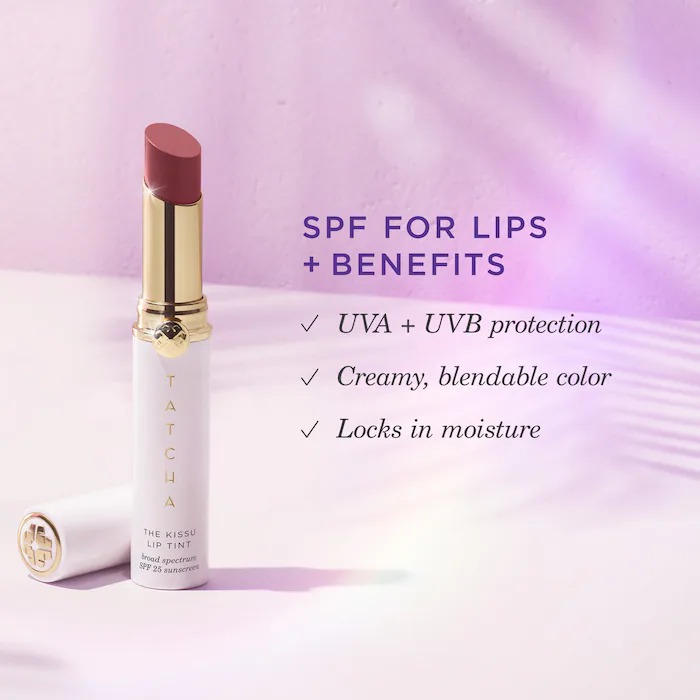 Tatcha The Kissu Lip Tint SPF 25 Hydrating Tinted Lip Sunscreen ...