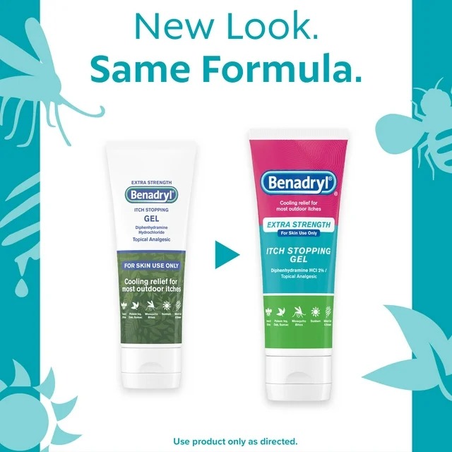 Benadryl Extra Strength Cooling Relief Anti-Itch Gel - Consumos da Martina