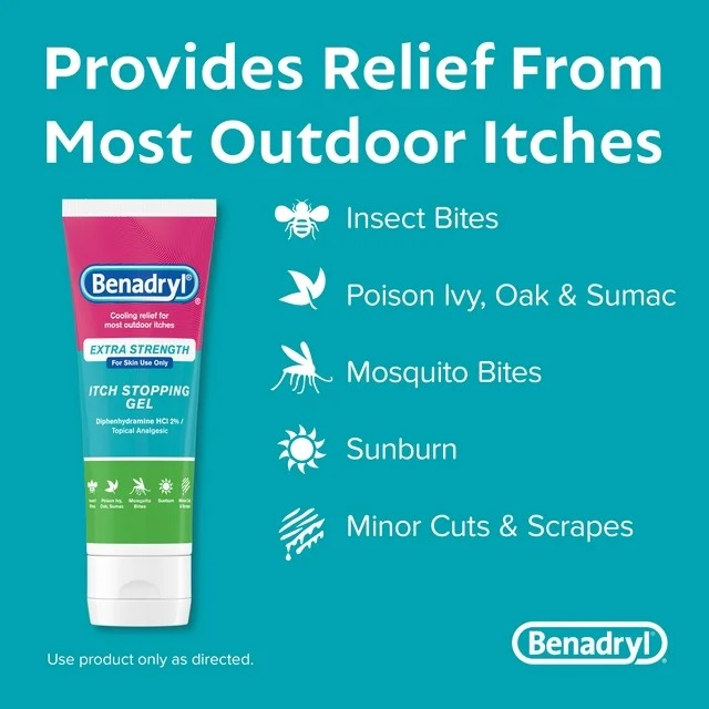 Benadryl Extra Strength Cooling Relief Anti-Itch Gel - Consumos da Martina