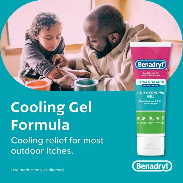 Benadryl Extra Strength Cooling Relief Anti-Itch Gel - Consumos da Martina