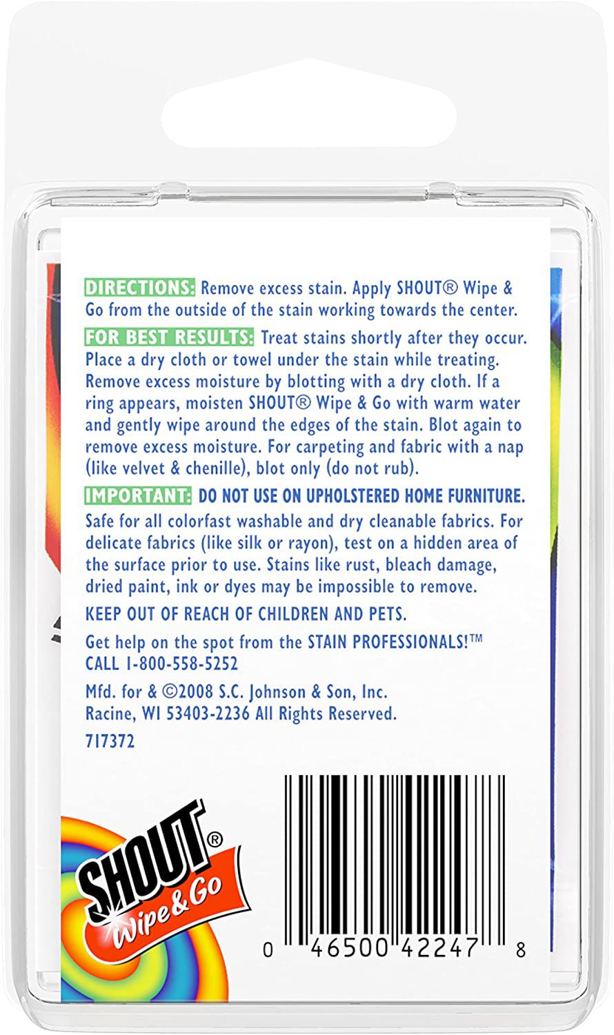 Shout Wipe And Go Wipes - Consumos da Martina