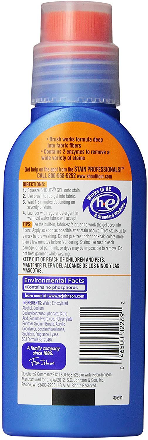 Shout Advanced Ultra Concentrated Stain Removing Gel - Consumos da Martina