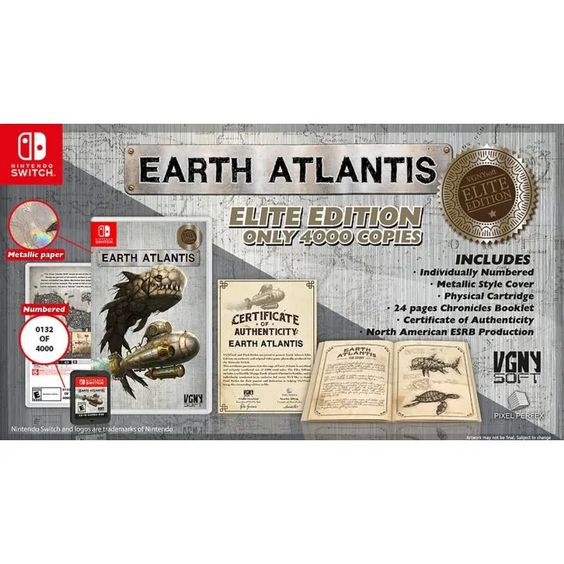 Earth Atlantis Elite Edition - SWITCH [EUA] - Xande A Lenda Games. A ...