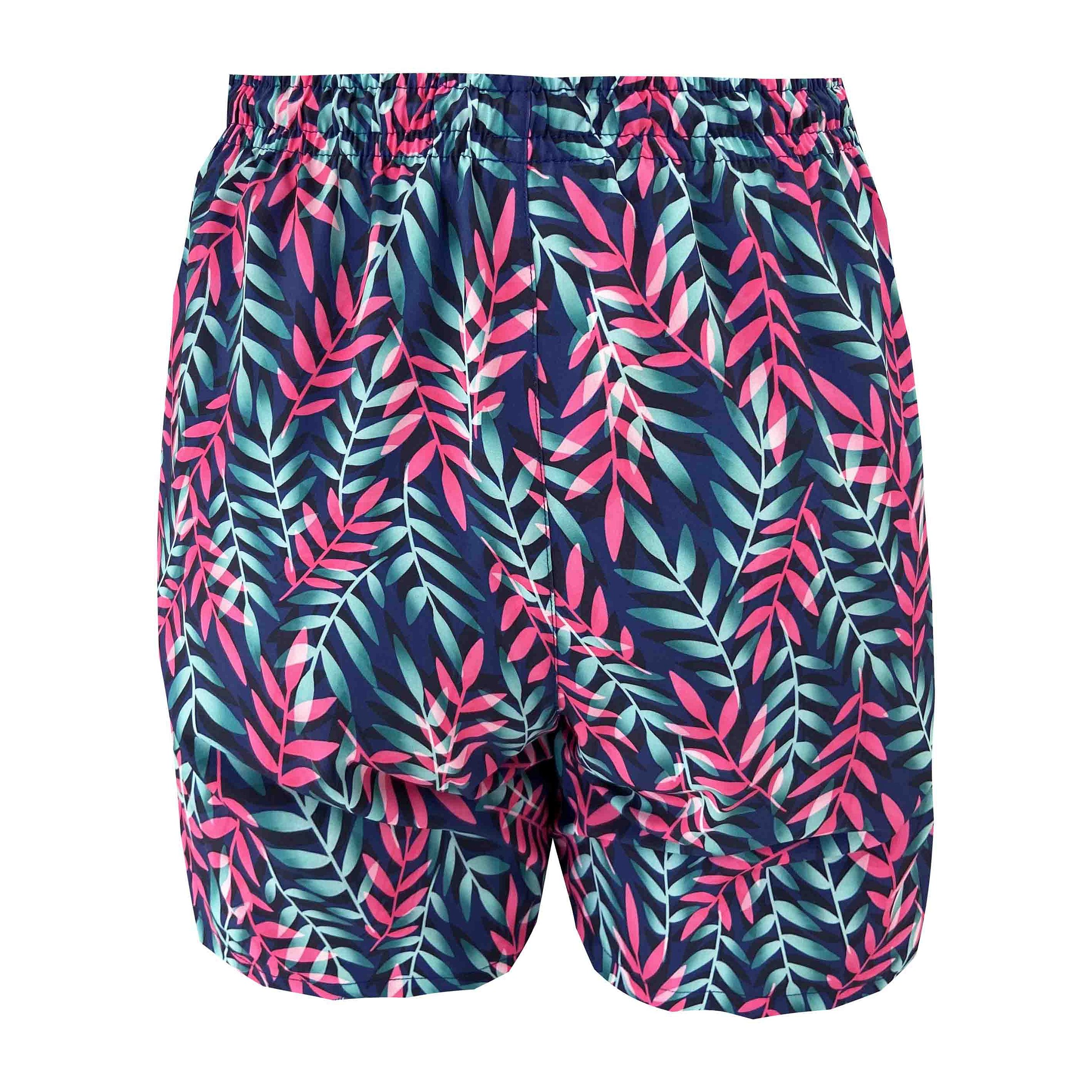 Short Praia Masculino Floral Framboesa Marinho Biquíni And Moda Praia