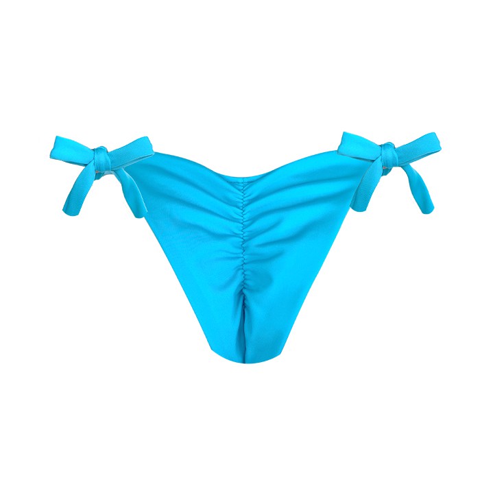 Biquíni Empina Bumbum Azul Turquesa Liso Biquíni And Moda Praia Marétoa