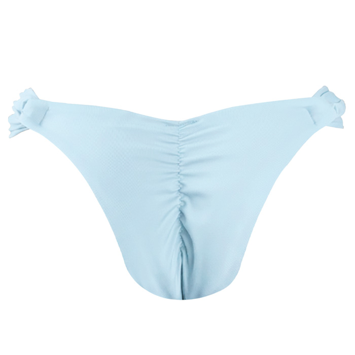Calcinha Inteira de Biquíni Empina Bumbum Azul Candy Liso - Biquínis e Moda Praia – Marétoa