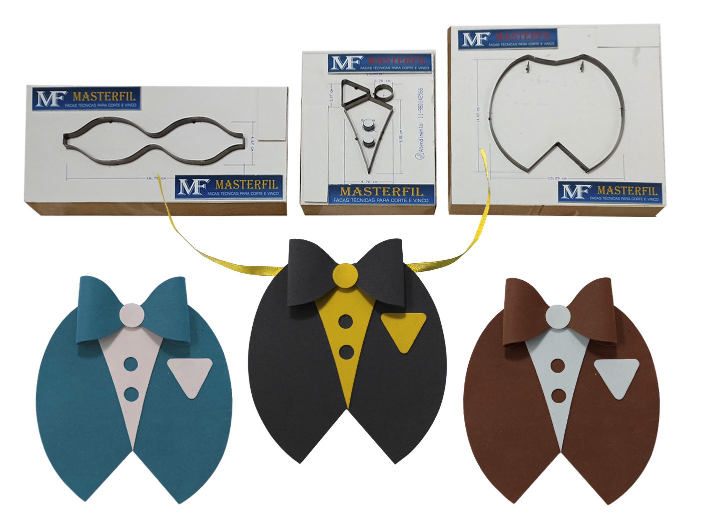 Faca Molde Para Fazer Smoking pet no EVA - Masterfil Facas